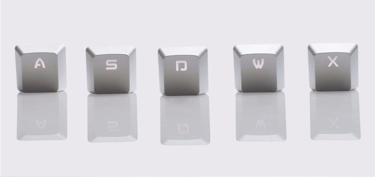 White Shine Through Keycaps ABS Double-Shot OEM Profile Keycap Custom ...
