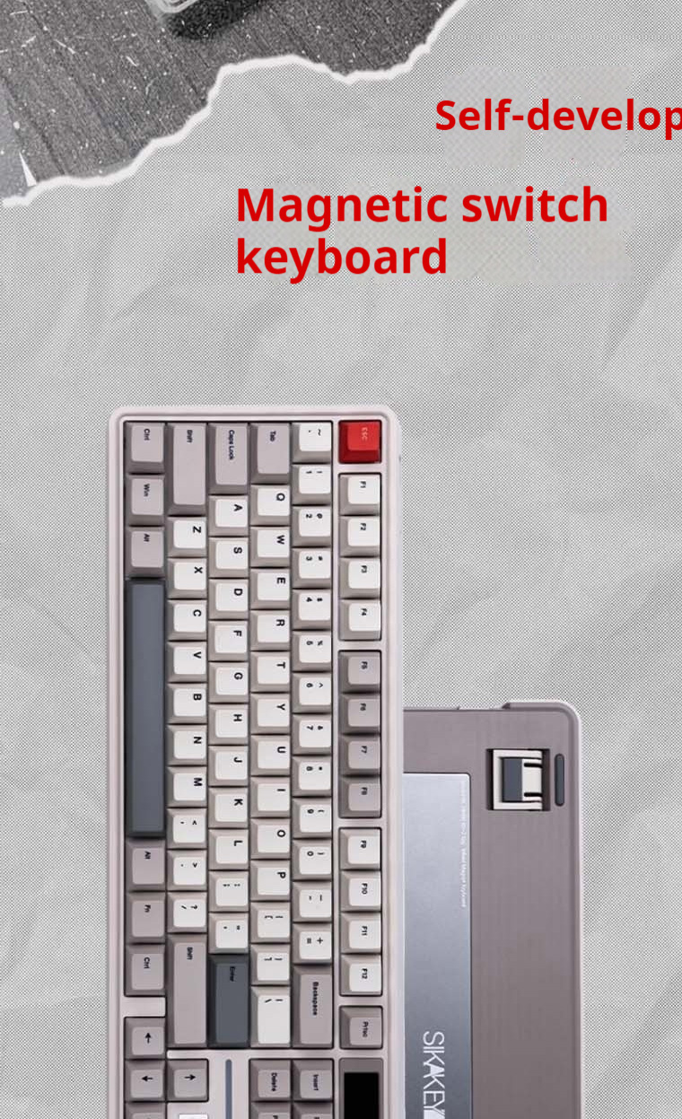 SIKAKEYB HM80 Magnetic axis keyboard Esports RT small screen tile ...