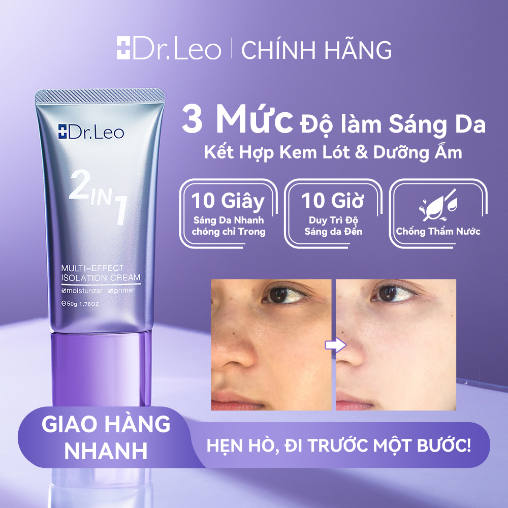 Kem lót Dr.Leo kem nền lười đồ trang điểm mặt trang điểm cho da dầu 50g ...