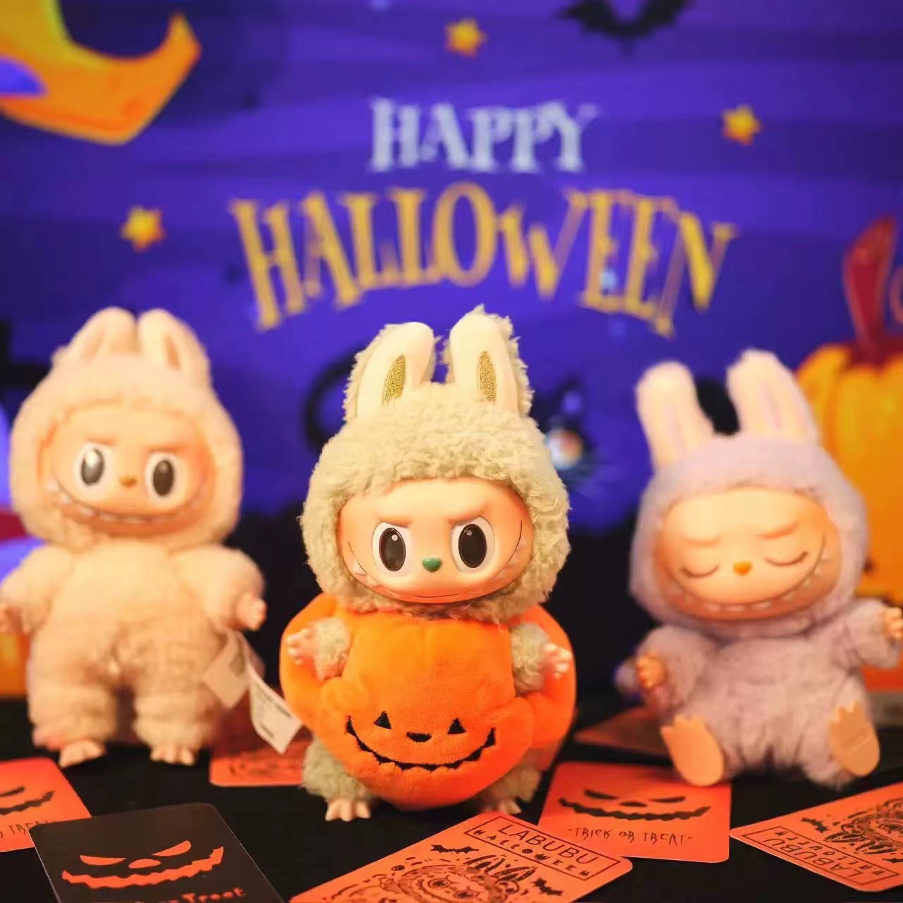 Labubu Halloween Quần Áo Bí Ngô Quần Áo Trẻ Em Carnival Labubu Vinyl ...