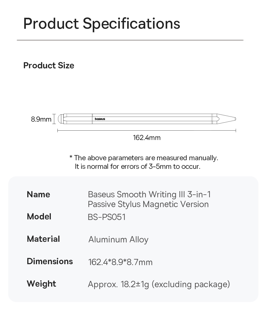 Baseus Smooth Writing III Stylus Point Stylus Point Stylus cho màn hình ...