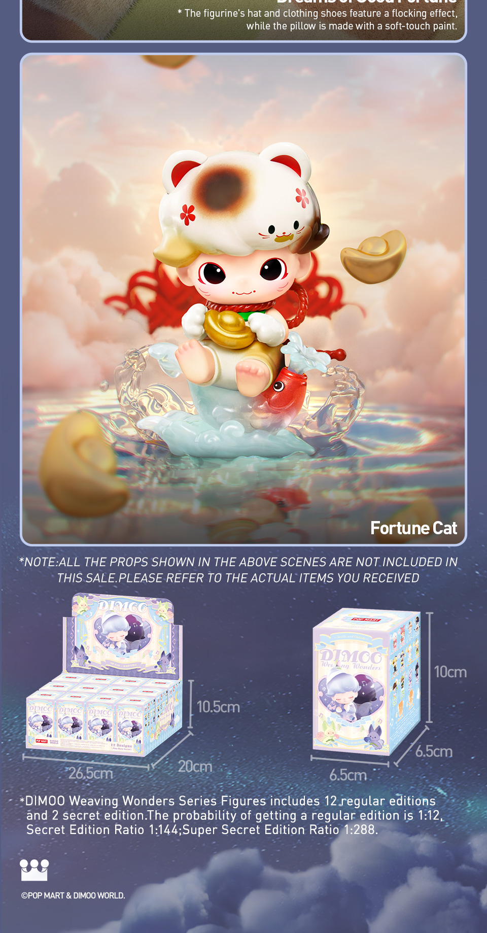 POP MART DIMOO Weaving Wonders Series Figures Blind Box Action Toys ...