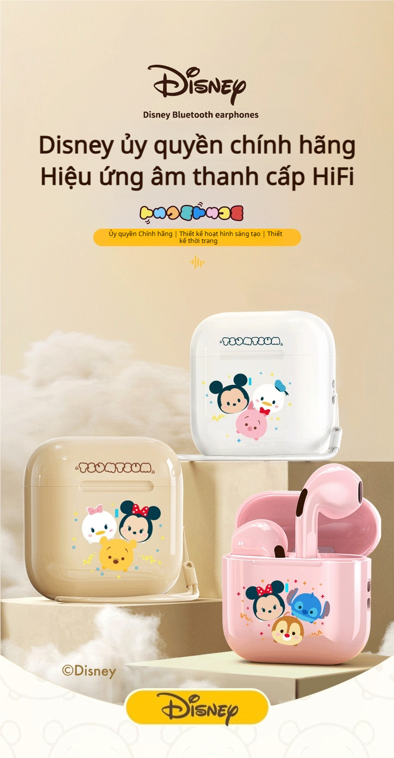 Disney DN26 TWS Bluetooth không dây 5.4 Tai nghe giảm tiếng ồn Tai nghe ...