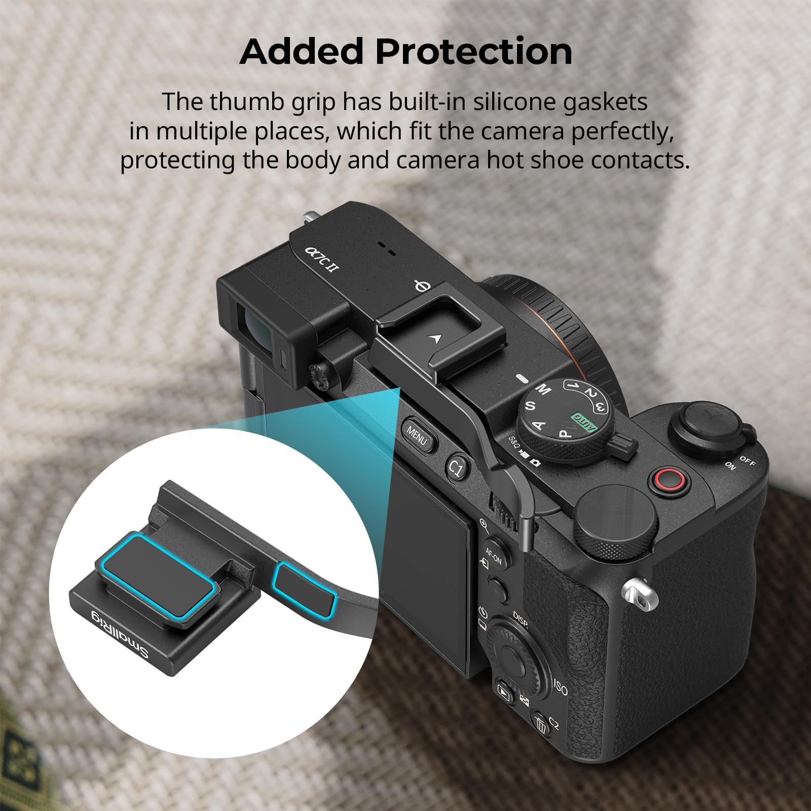 Tay nắm ngón tay cái máy ảnh SmallRig A7C có đế lạnh cho Sony A7C II / A7CR / A7C 4820 / 4818 ...