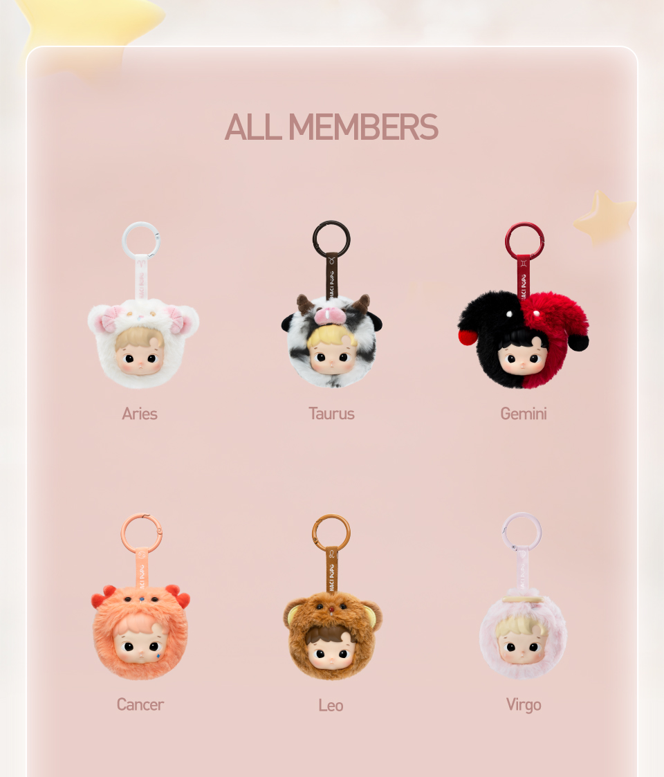 Pop MART HACIPUPU The Constellation Series-Vinyl Plush Blind Box ...