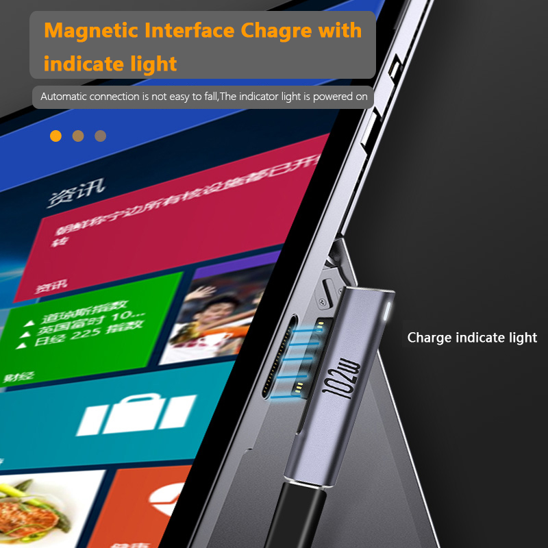 Bộ sạc USB C Type C PD 65w 102w Bộ chuyển đổi phích cắm máy tính bảng sạc nhanh cho Microsoft ...