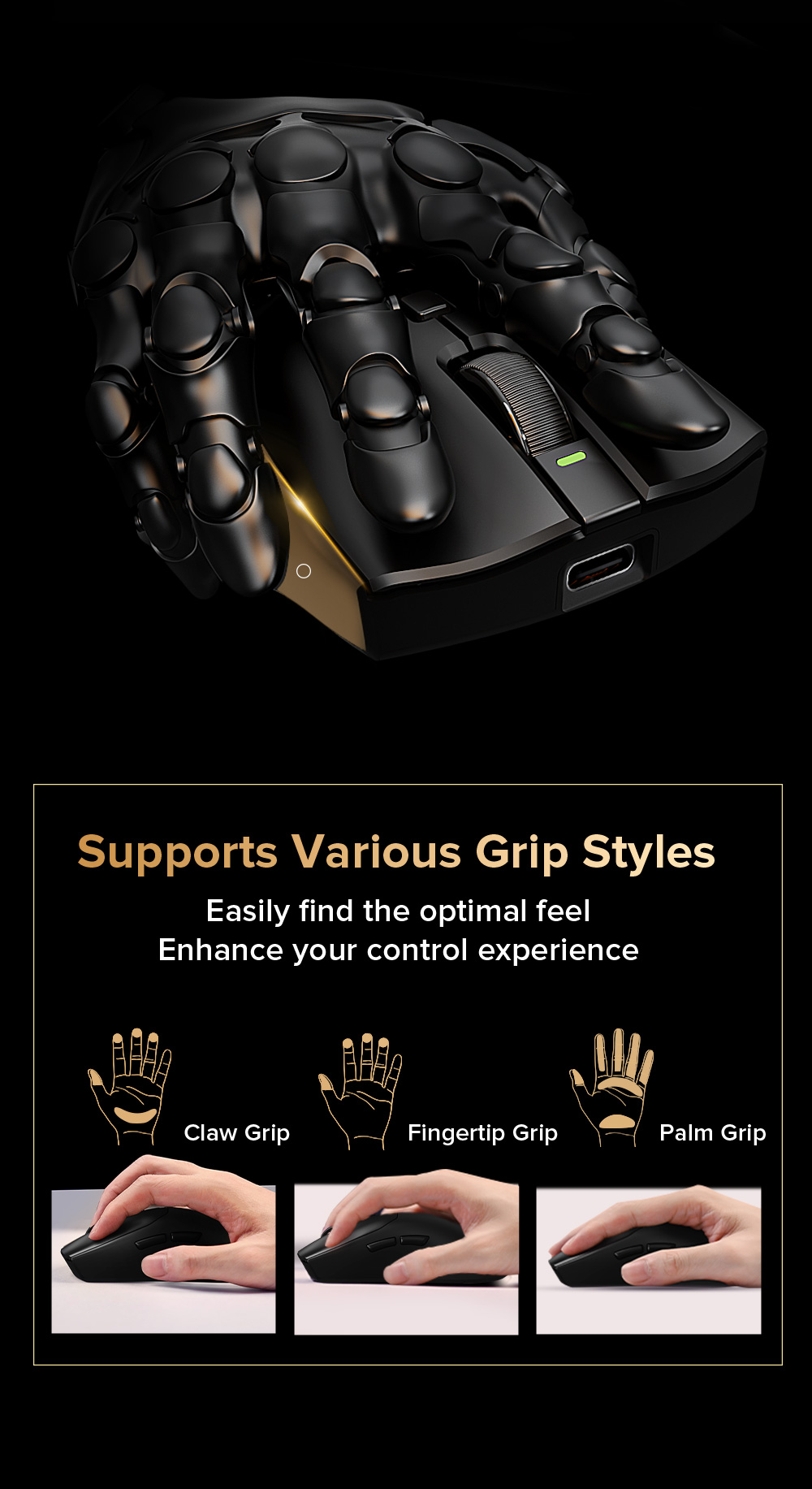 Delux M700 PRO PLUS PAW3395 26000DPI 8000Hz 50G ACC Chuột chơi game không dây có thể lập trình ...