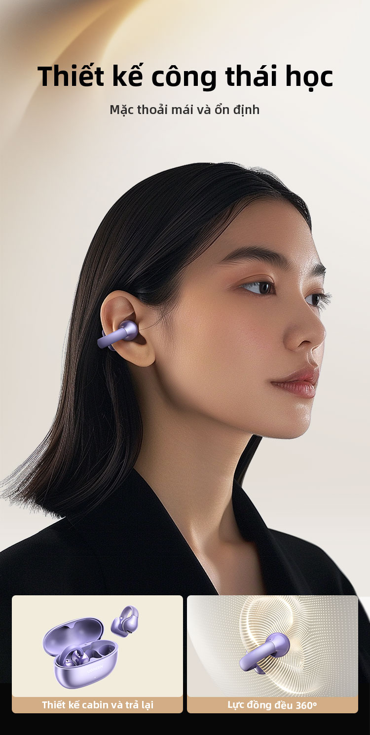 UGREEN HiTune S3 Tai Nghe Không Dây Thật Tai Kẹp Tai Hút Tai Nghe Nhét Tai Âm Thanh Mở Tai Nghe ...