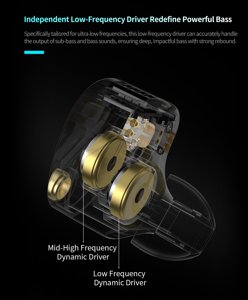 Kz Castor PRO 2DD Tai nghe HiFi Tai nghe có thể điều chỉnh cao cấp ...