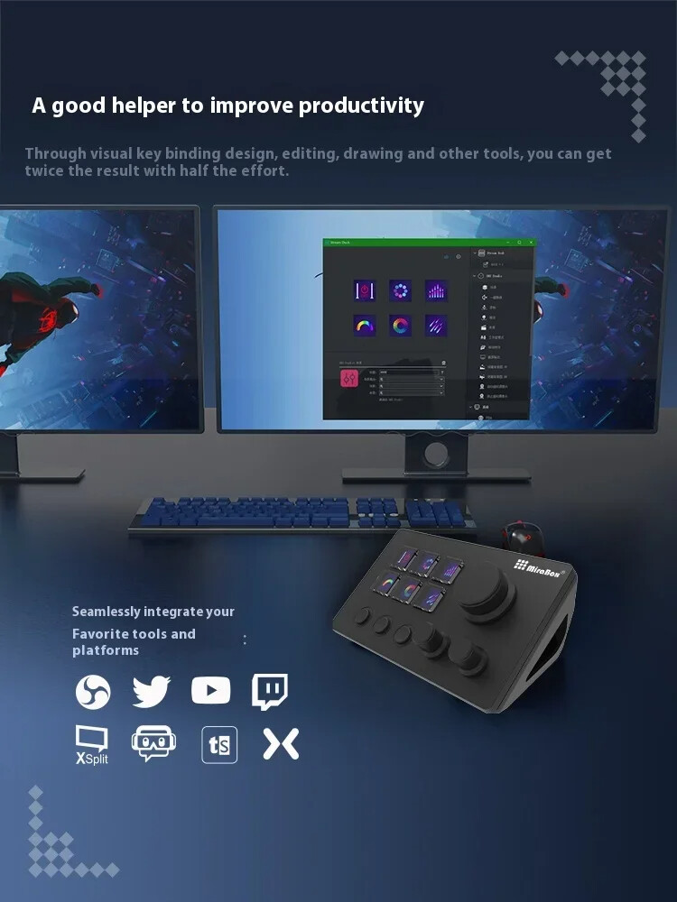 Mira box N3 Tùy Chỉnh Visual Mini Núm Macro Lập Trình Trực Quan Trong ...