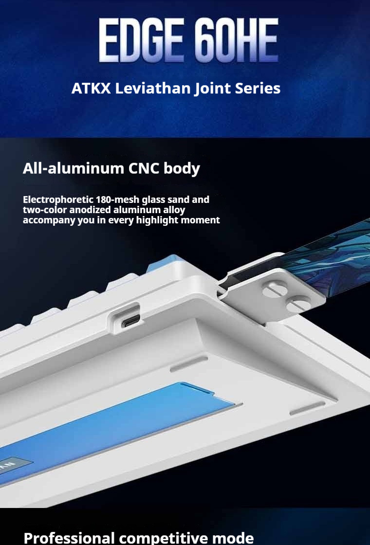 Bàn phím cơ công tắc từ tính hợp kim nhôm ATK Lev Edge 60He, tỷ lệ trả ...