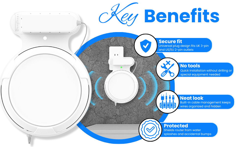 Giá đỡ treo tường cho TP-Link Deco BE23 / BE25 / BE3600 / BE5000 Lưới ...