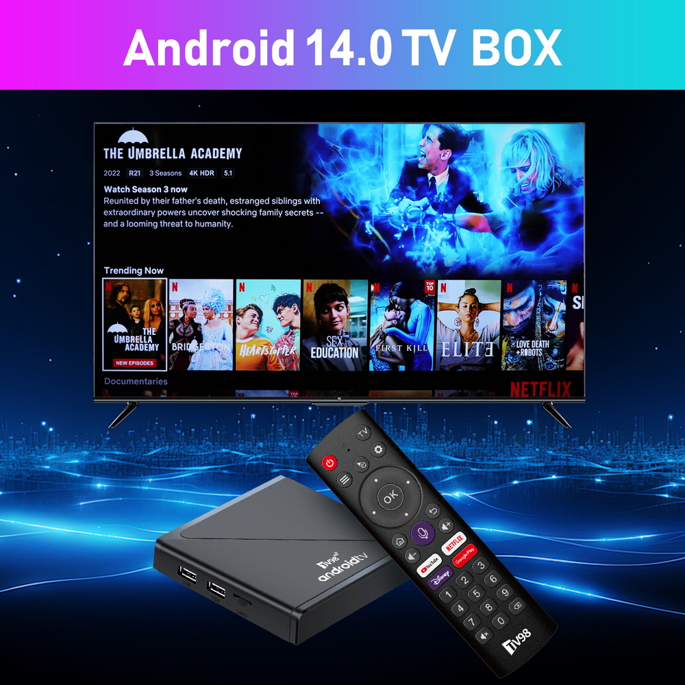 Android TV98 ATV Pro Smart TV Box 16GB + 256GB, có chức năng Bluetooth ...