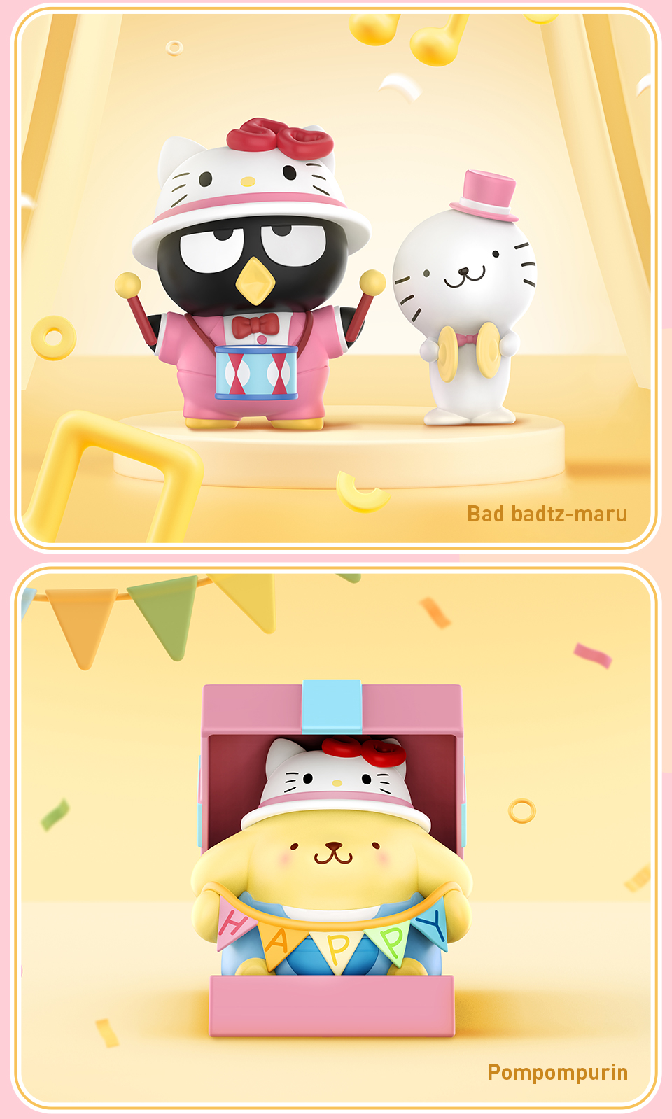 POP MART Sanrio characters Hello Kitty 50th Anniversary Series Figures ...