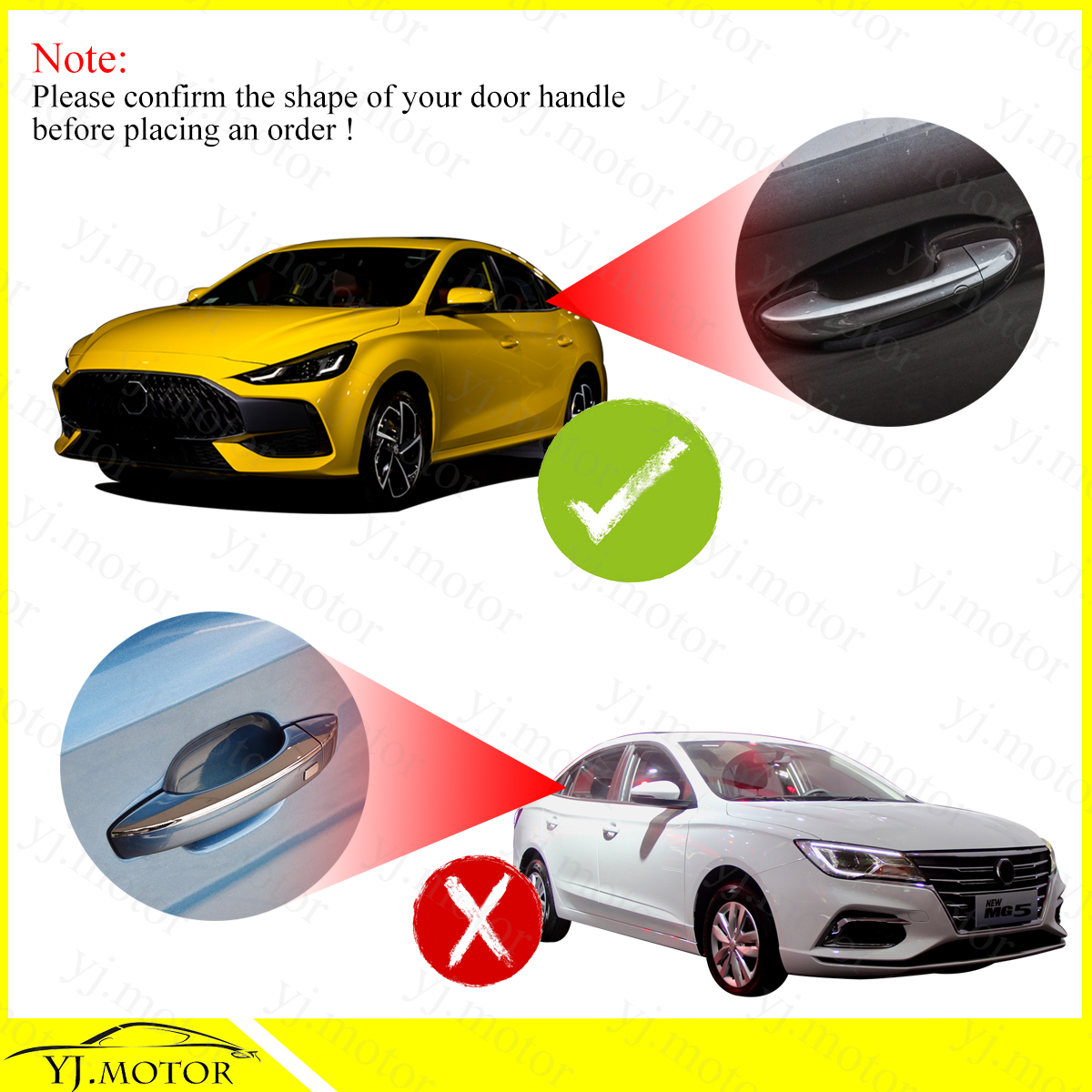 Cho 2021 - 2023 MG5 Phía Sau Tay Nắm Cửa Ô Tô Bao Morris Garages MG5 GT ...