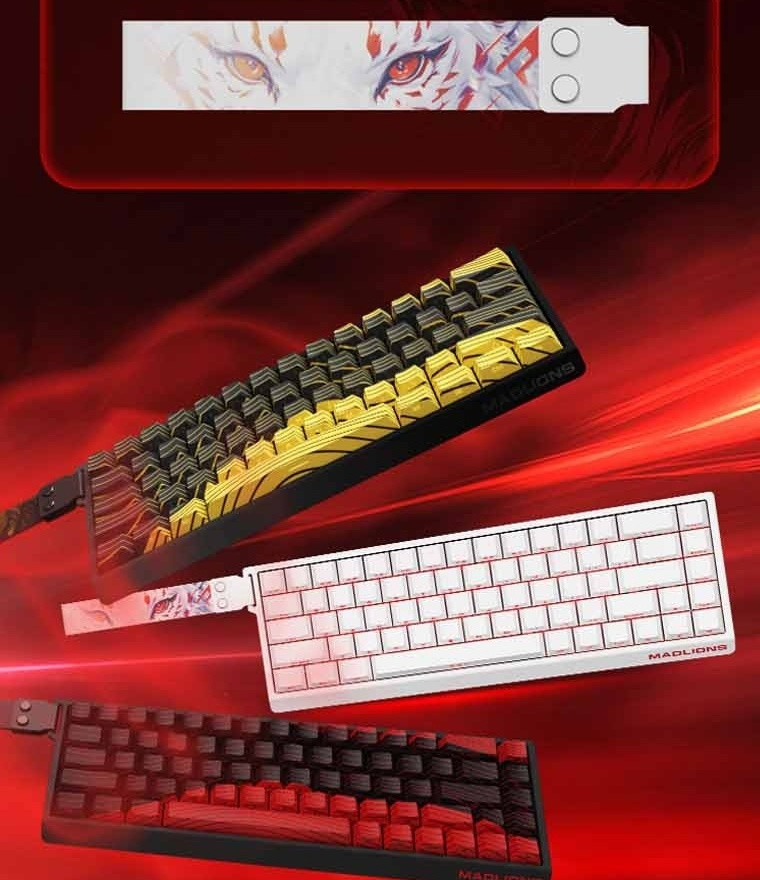 Bàn phím trục từ tính MADCATZ MAD 60 / 68H màu trắng E-ports với cấu ...