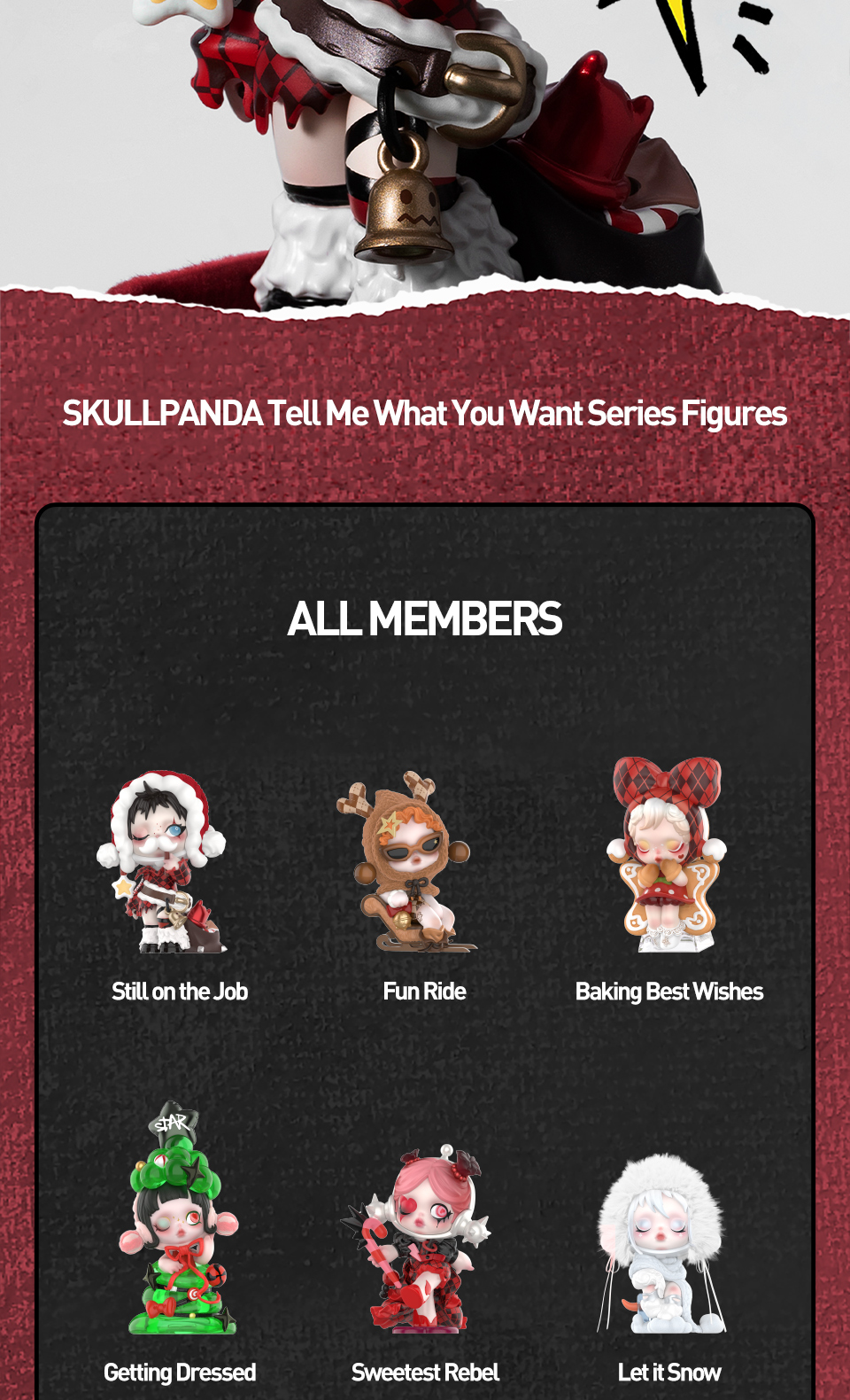 POP MART SKULLPANDA Tell Me What You Want Series Figures Blind Box ...