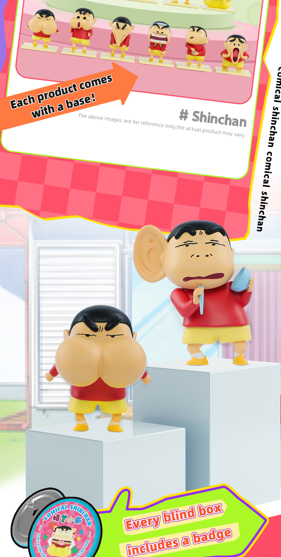 52TOYS Crayon Shinchan Comical Shinchan Series Blind Box Figure Toy ...