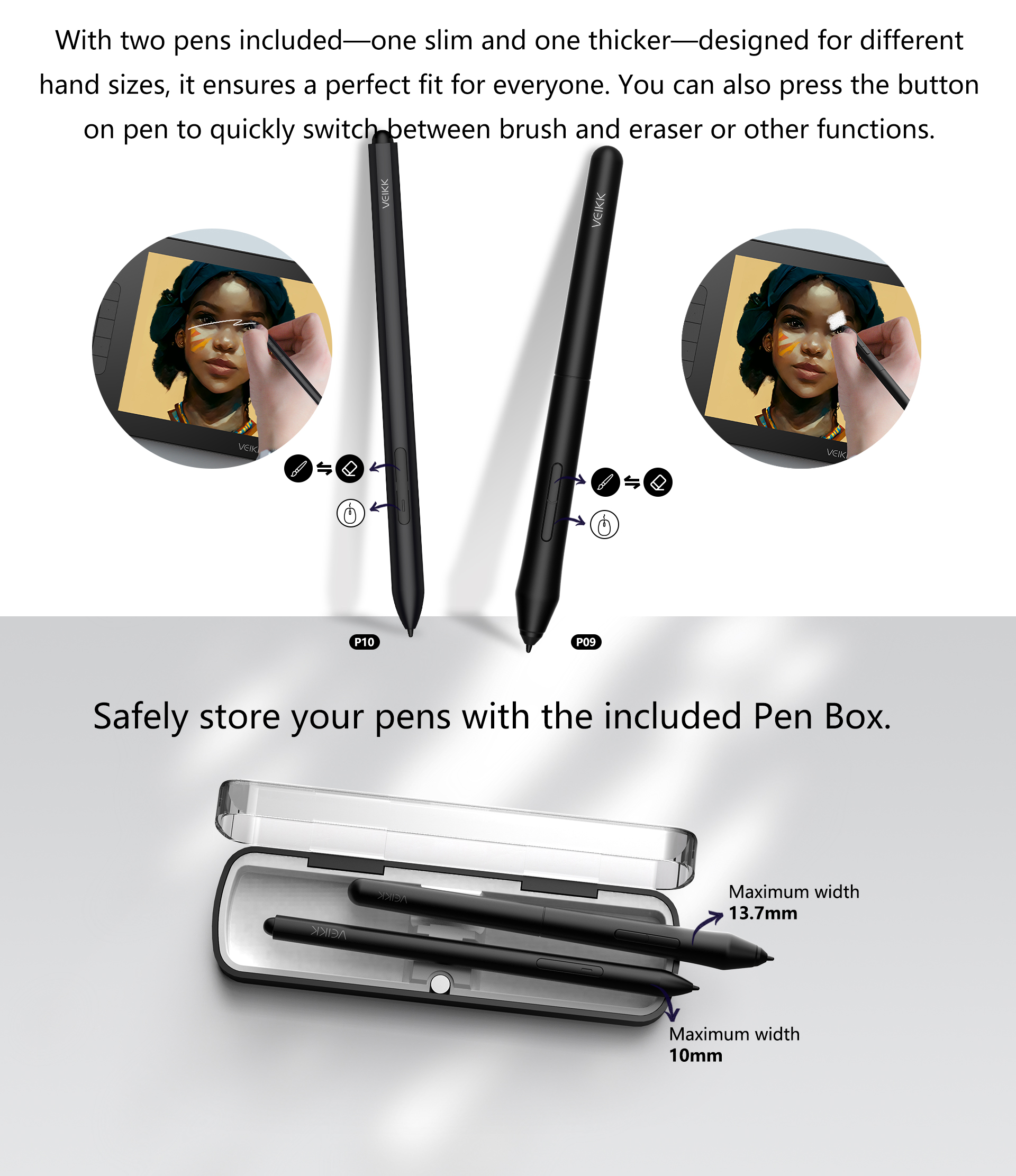 Veikk Studio 16 Màn hình vẽ Máy tính bảng vẽ 15,6 inch có màn hình Màn ...