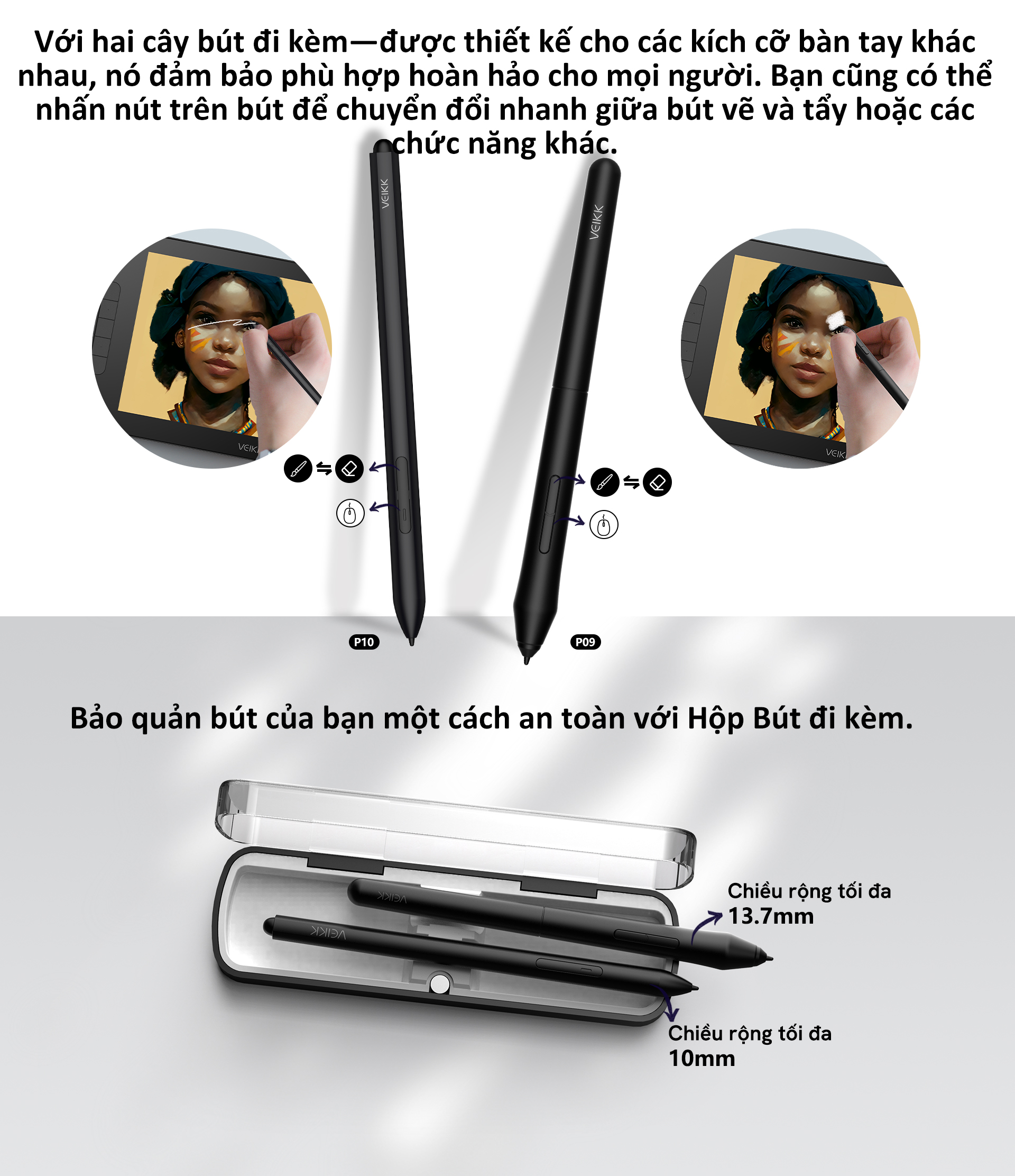 Veikk Studio 16 Màn hình vẽ Máy tính bảng vẽ 15,6 inch có màn hình Màn ...