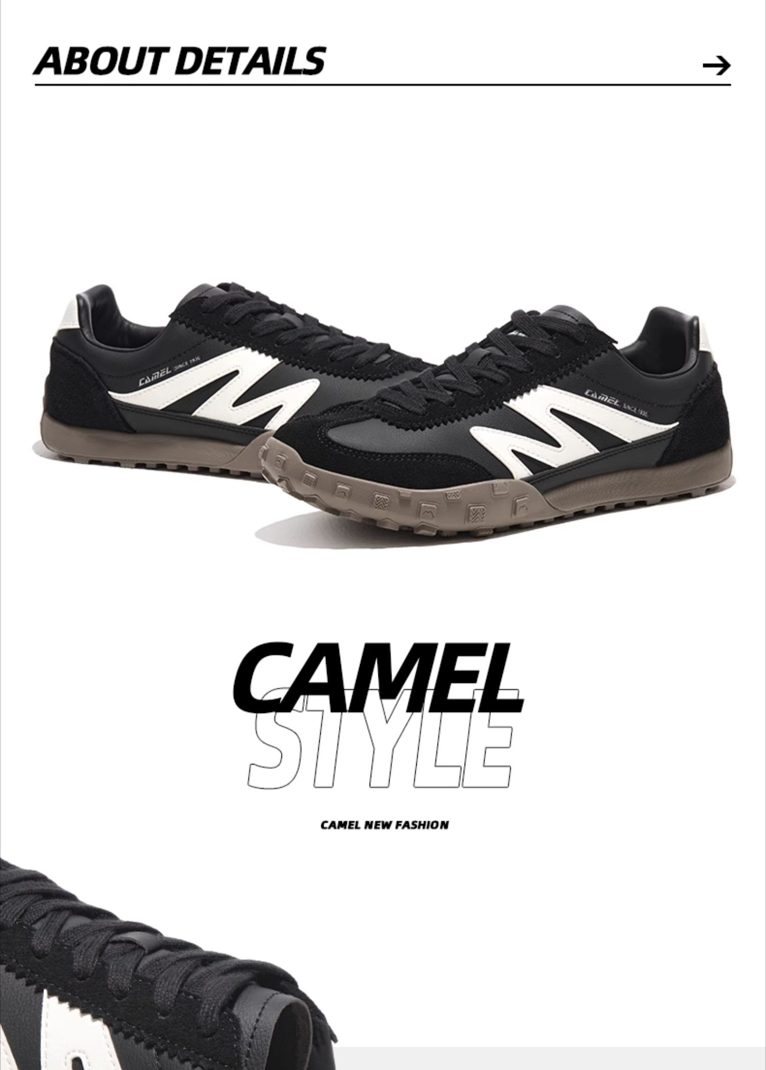 CAMEL CROWN Giày thể thao nam chống trượt Giày tập luyện phong cách cổ điển kiểu Đức | Shopee ...