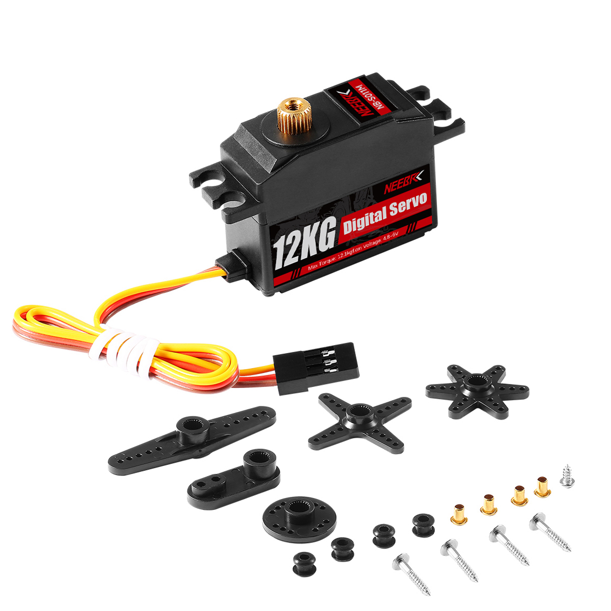 Neebrc 2830 2400KV Động cơ Outrunner không chổi than AM32 45A ESC 12KG Servo chống nước cho 1 / ...