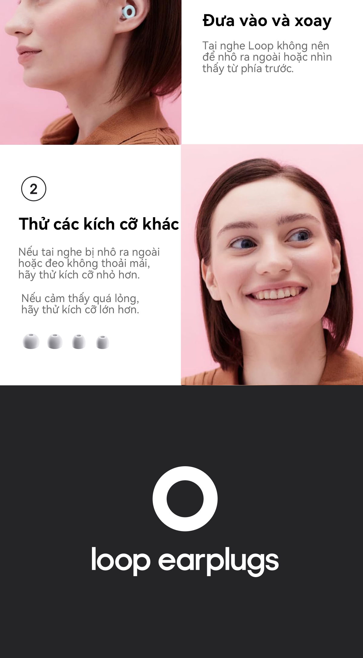 Loop Experience 2 - Nút tai giảm tiếng ồn (-18dB) để tập trung, phụ huynh, du lịch, buổi hòa ...
