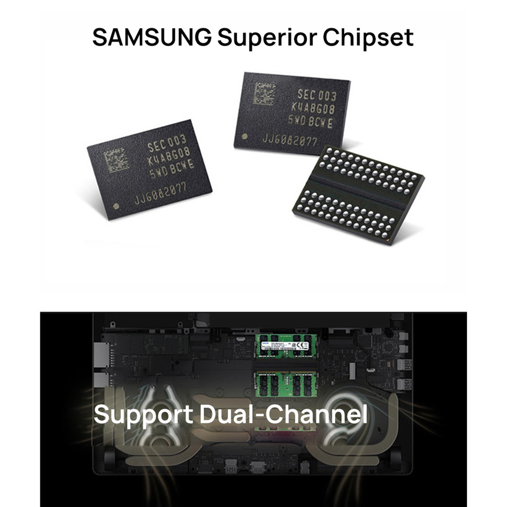 Samsung DDR3 8Gb 4Gb RAM 1600Mhz 1333Mhz Bộ nhớ máy tính xách tay 1.35V ...