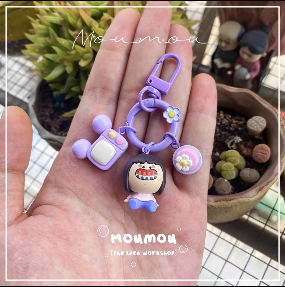 Chính Hãng POPBEAN Ngồi Dễ Thương Viên Móc Khóa Xe Ô Tô Điện Thoại Di ...