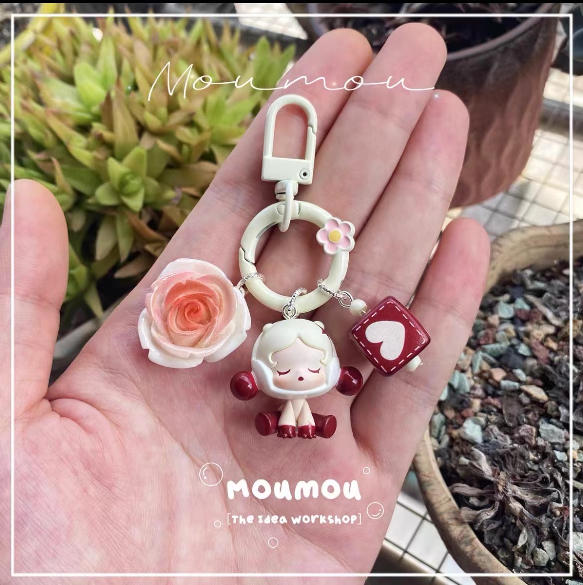 Chính Hãng POPBEAN Ngồi Dễ Thương Viên Móc Khóa Xe Ô Tô Điện Thoại Di ...