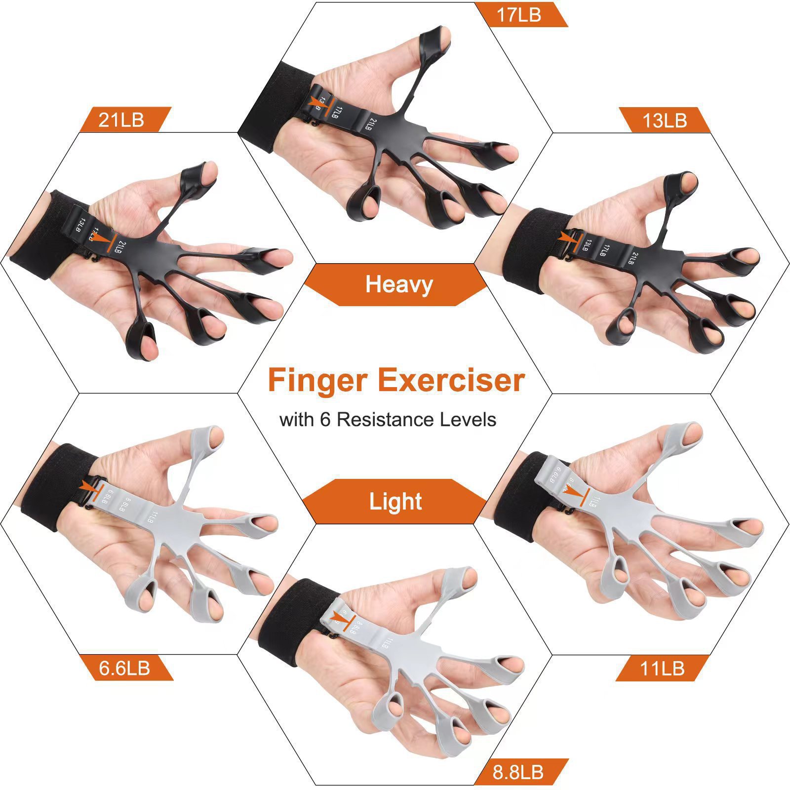Dụng Cụ Tập Cơ Tay GRIPOW Bằng Silicone, Đồ Tập Cơ Ngón Tay Cẳng Tay ...