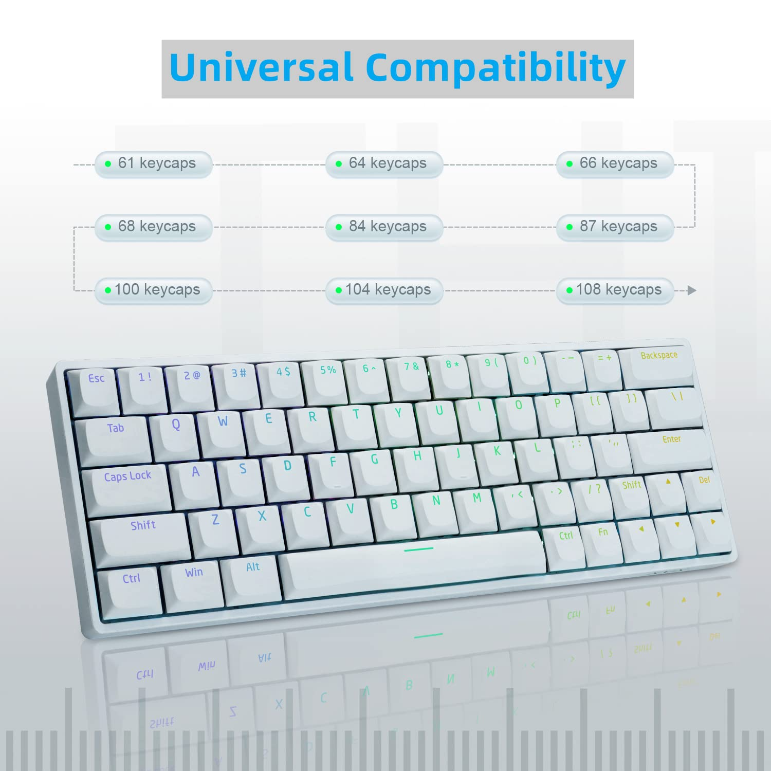Keycaps cấu hình thấp WOMIER 118 phím - Keycaps tùy chỉnh, Keycaps bàn ...