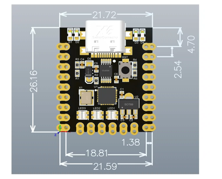 Nano V3.0 / Nano SuperMini Type-C phát triển bo mạch atmega328p chip ...