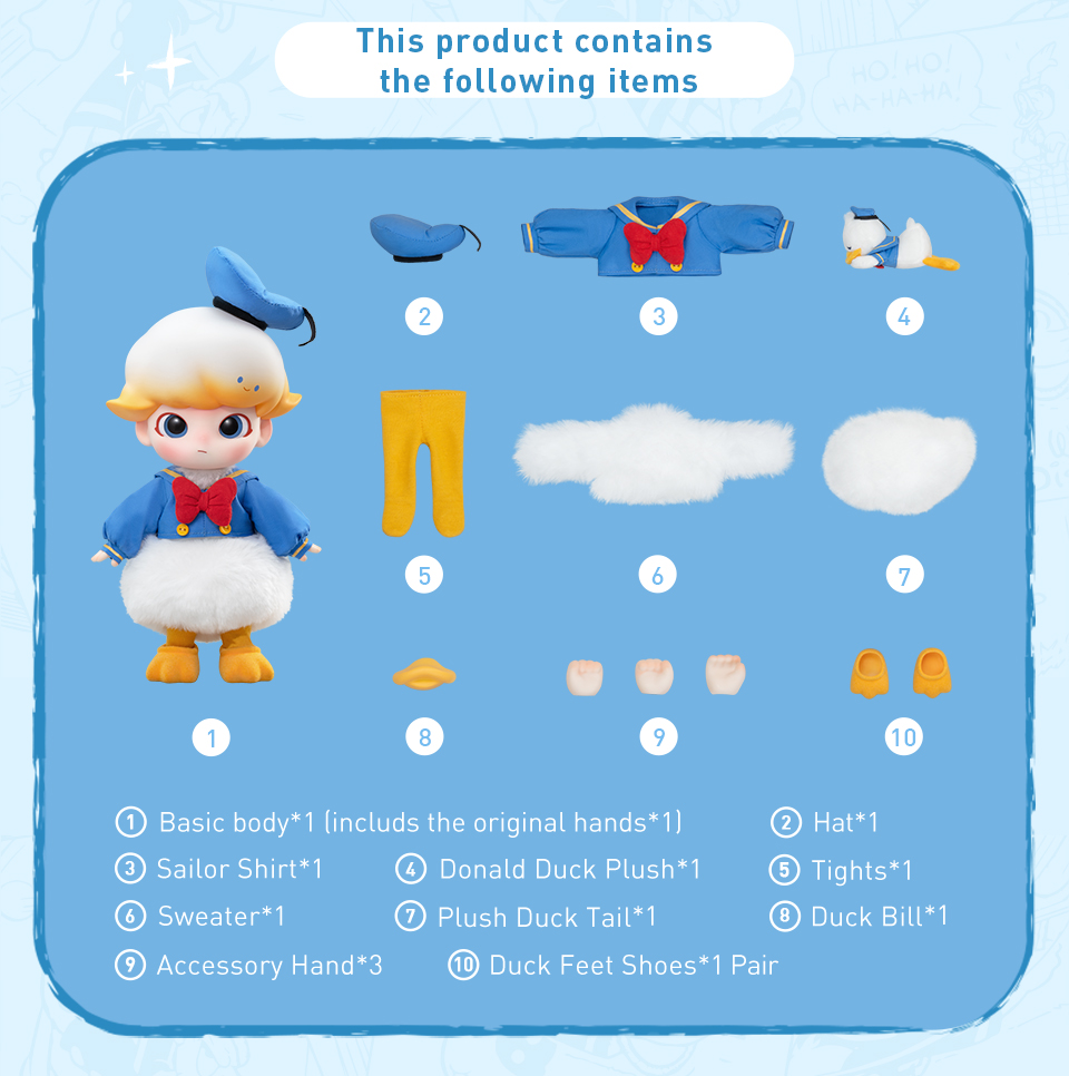 POP MART DIMOO Donald Duck 1/8 Action Figure | Shopee Việt Nam