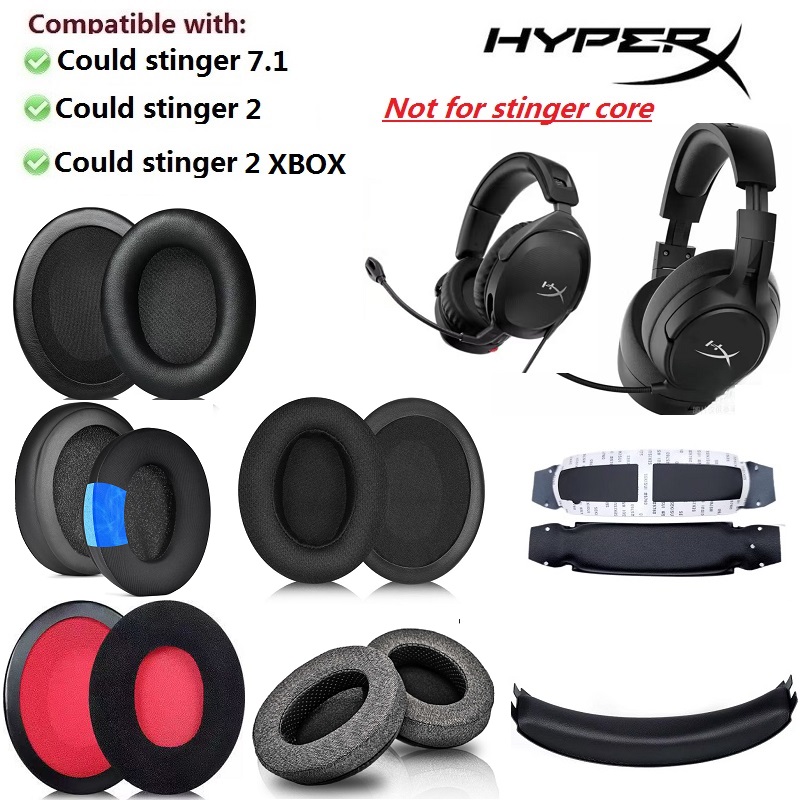 Miếng đệm tai cho HyperX Cloud stinger 7.1 / stinger 2 / stinger 2 xbox Tai nghe thay thế ...