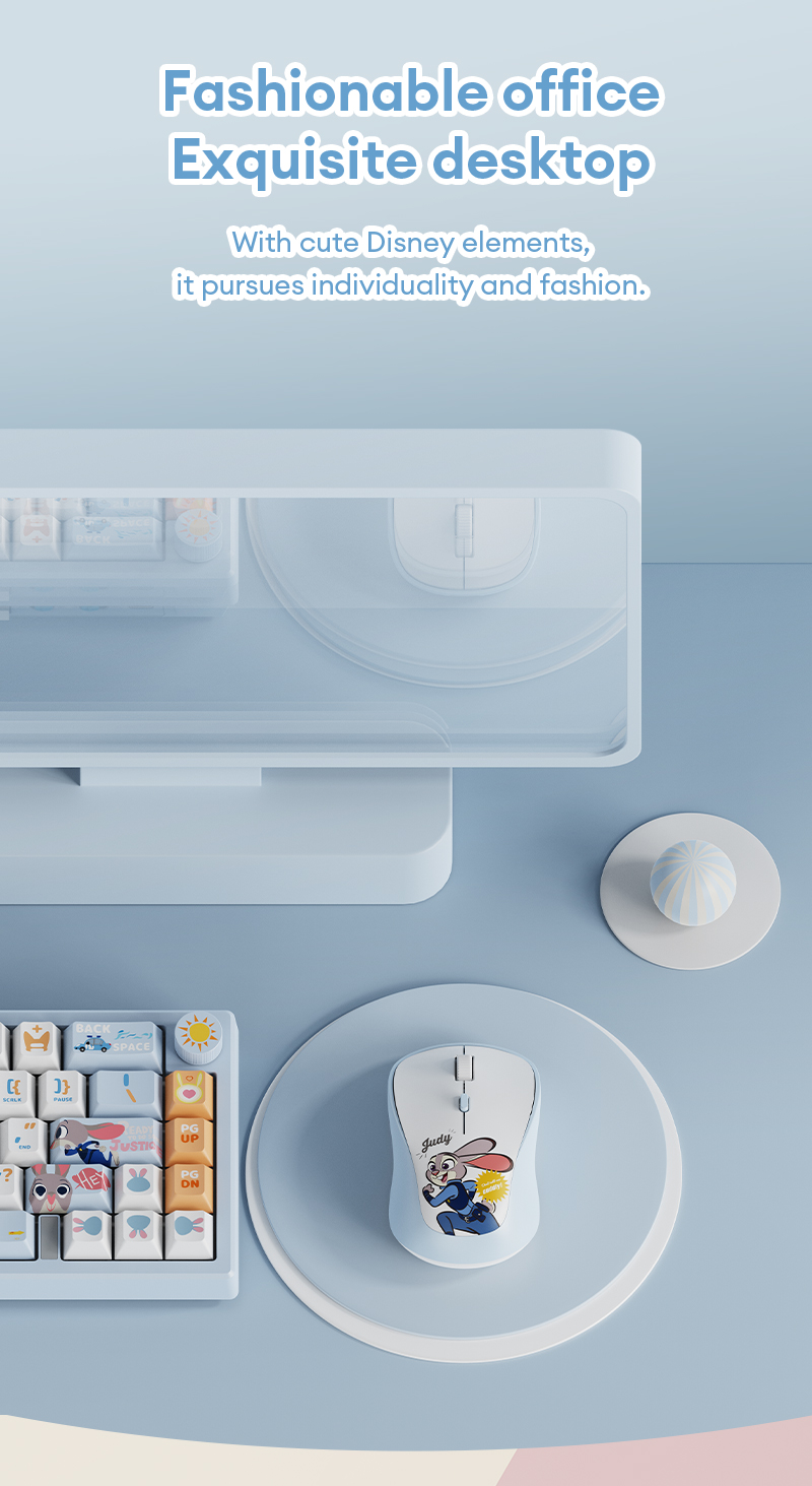 Chuột không dây Disney QS-MS07 Kết nối ổn định Chống mồ hôi Thoải mái ...