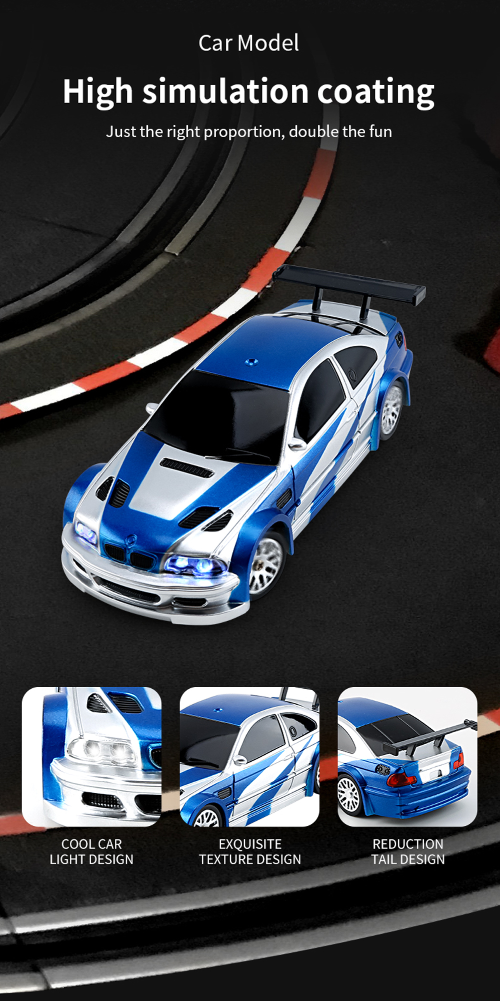 1 / 43 2.4G Xe RC Mini 4WD Tỷ Lệ Đầy Đủ Tay Ga Lái Điều Khiển Từ Xa ...