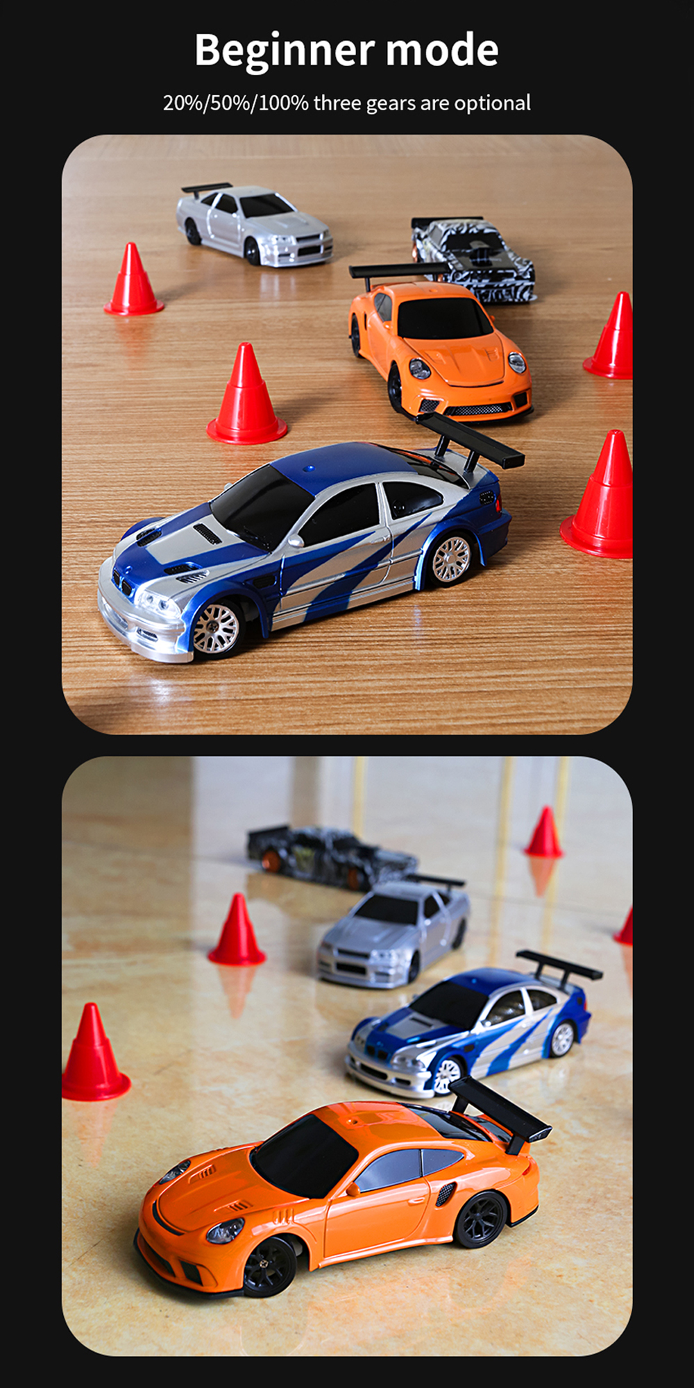 1 / 43 2.4G Xe RC Mini 4WD Tỷ Lệ Đầy Đủ Tay Ga Lái Điều Khiển Từ Xa ...