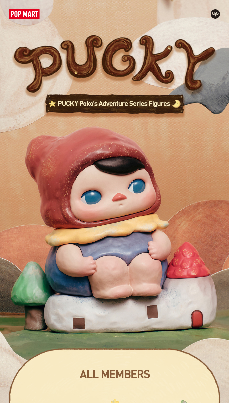 POP MART PUCKY Poko's Adventure Series Figures Blind Box Action Toys ...