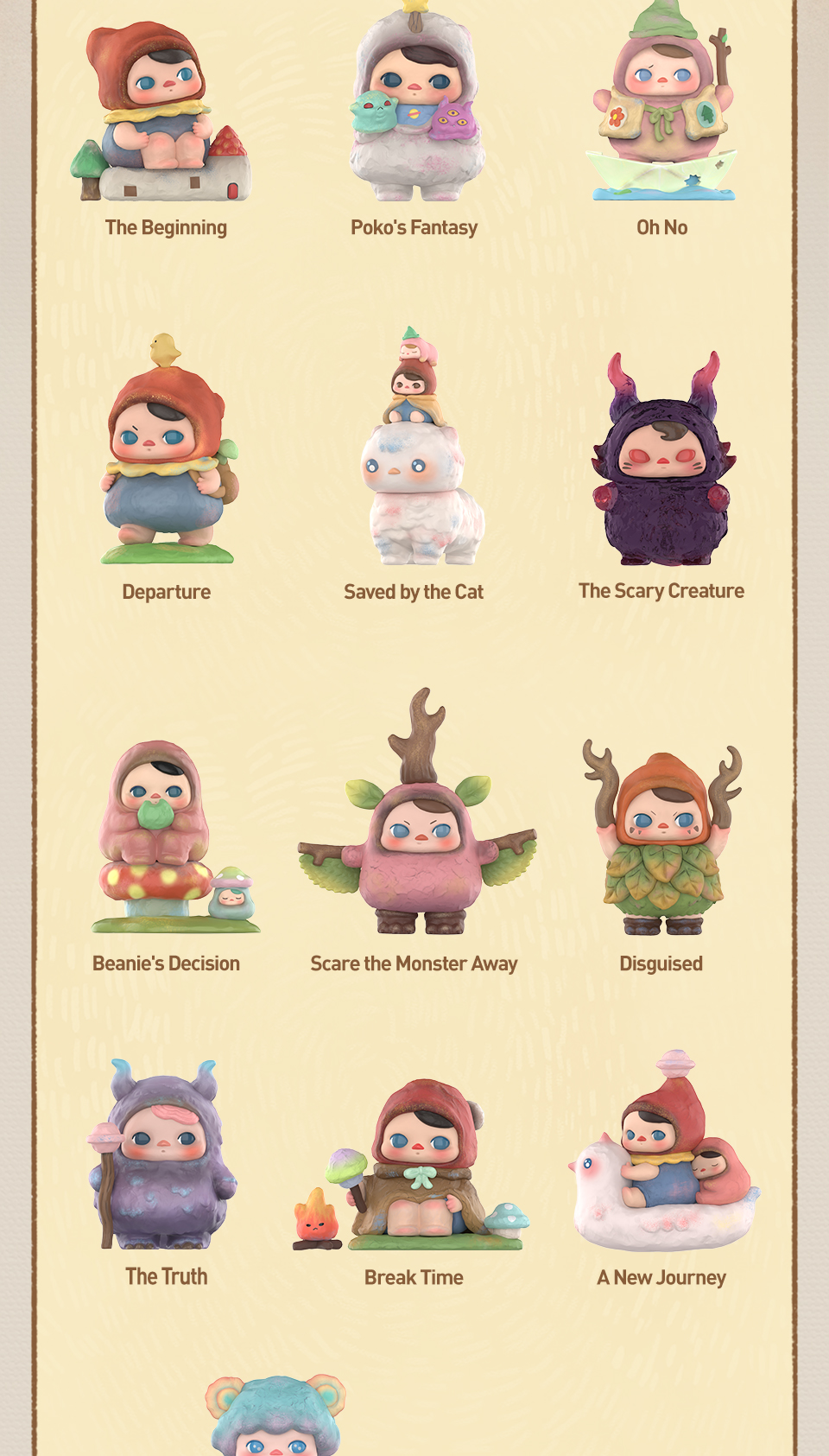 POP MART PUCKY Poko's Adventure Series Figures Blind Box Action Toys ...