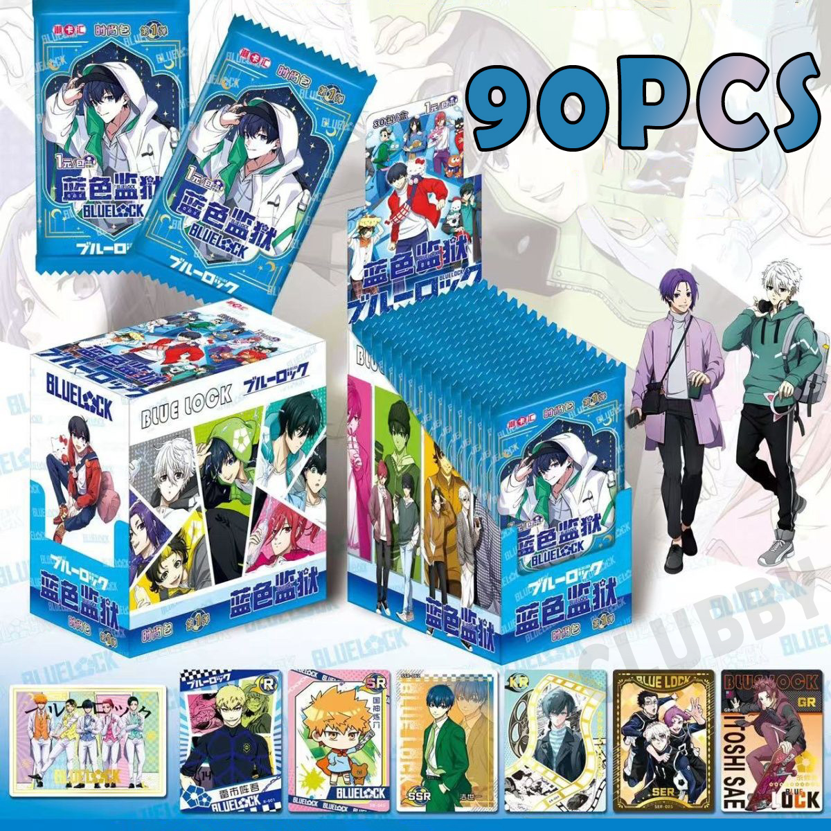 90thẻ dày Blue Lock reo mikage itoshi rin Pack nhân phẩm bài anime card ...