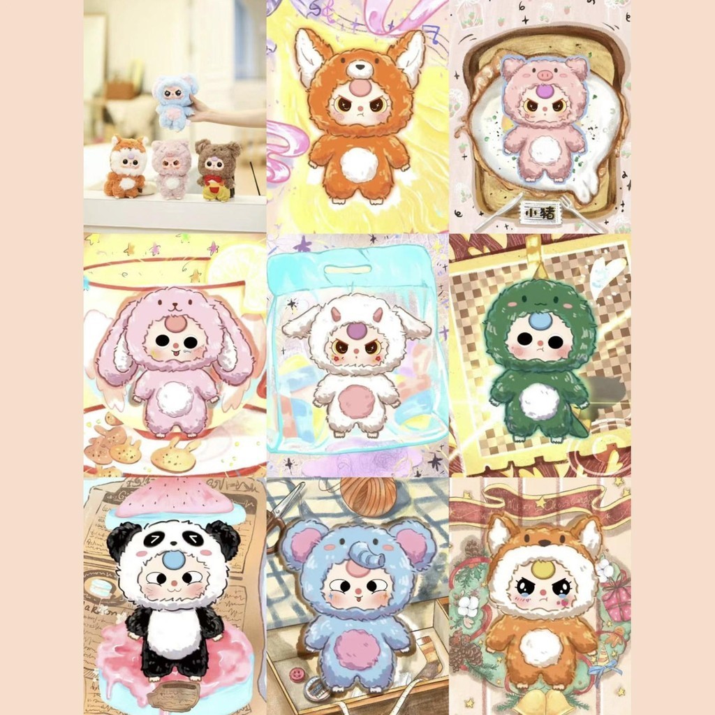 Baby Three V3 / V2 / V1 Blind Box Baby Three ver.3 Búp bê sang trọng Búp bê hợp thời trang Sinh ...