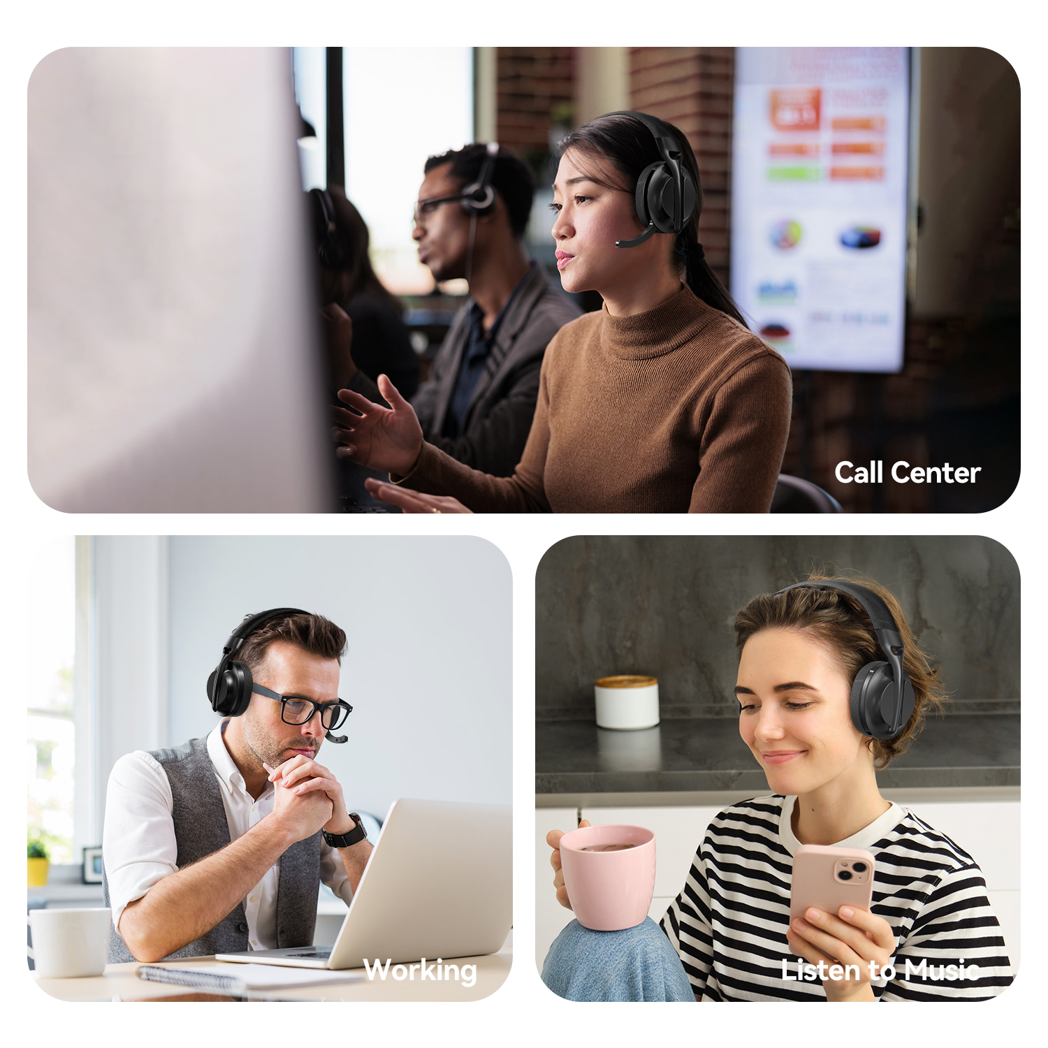 Tai nghe Bluetooth SPRISE S20 không dây Tai nghe khử tiếng ồn nhẹ Cuộc ...