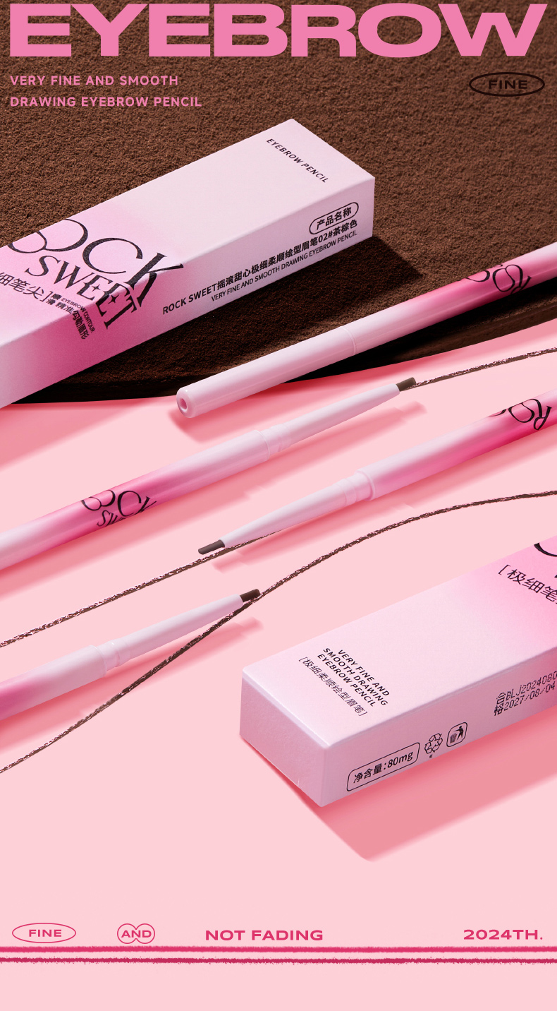 ROCK SWEET RS Bút chì mày 0.05mm đầu nước mắt siêu mỏng - không thấm ...