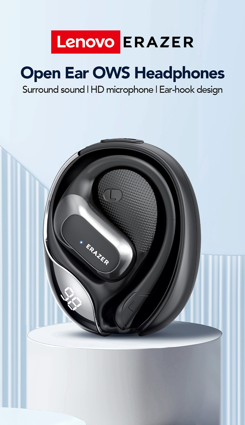 Lenovo Erazer X5 OWS Tai nghe Bluetooth Bluetooth không dây 5.4 HiFi thời gian thực Không dây ...