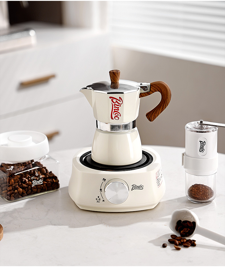 Bincoo Moka Nồi Cà Phê Van Đơn Khai Thác Nhỏ Máy Cà Phê Máy Xay Bếp Điện Bộ 3 / 6 Người | Shopee ...