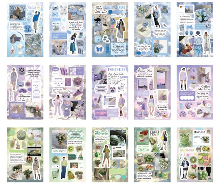 Ohaya | Ins Nhân Vật Người sành ăn Miếng Dán Sách Bán Hàng Đại Vỏ Cứng Miếng Dán Sách Dòng Muối ...