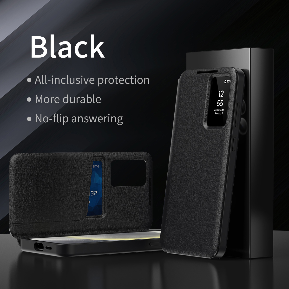 Dành Cho Samsung S24 S23 S22 Ultra, S24 Plus Ốp Lưng ELVEV Smart View Window Da PU Flip-Free ...