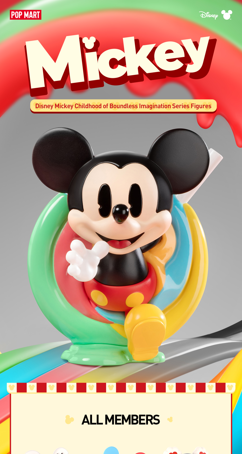 POP MART Disney Mickey Childhood of Boundless Imagination Series ...