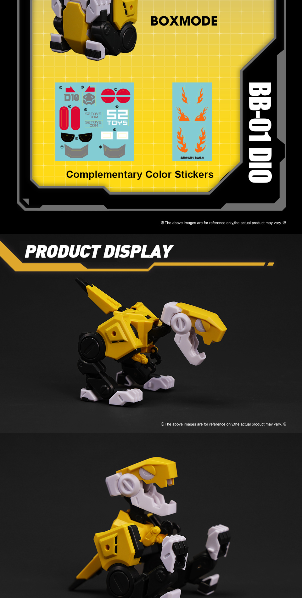 52TOYS đồ chơi lắp ráp mô hình Transformers Figure BEASTBOX BB-01 DIO ...